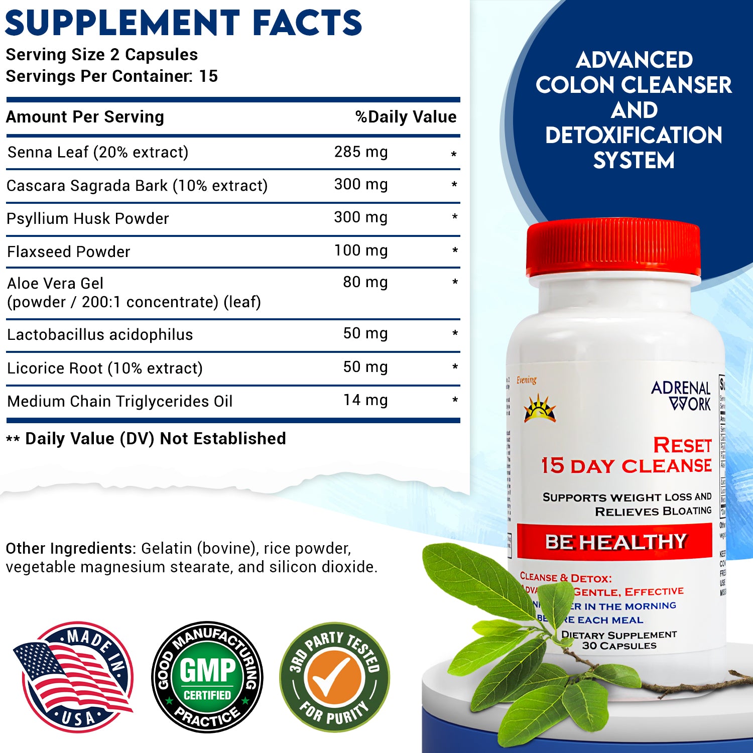 RESET : 15 DAY CLEANSE AND DETOX - COLON CLEANSER AND DETOXIFICATION ...